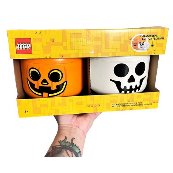 Lego | Holiday | Lego Halloween Edition Storage Head Gift Set Pumpkin ...